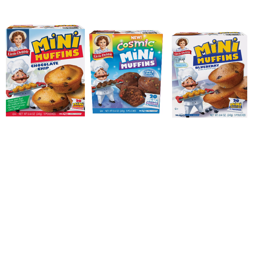 Little Debbie Chocolate Chip Mini Muffins, 5 ct&Little Debbie Cosmic ...
