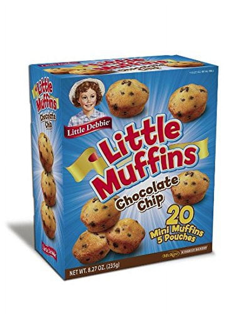 Little Debbie Chocolate Chip Mini Muffins 8.27 oz Boxes - Pack of 6 ...