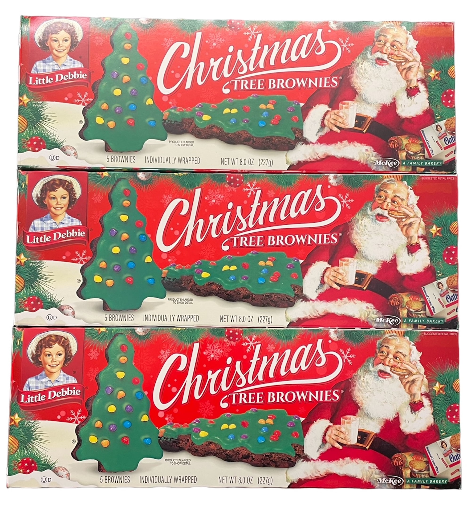 Little Debbie Christmas Tree Brownies, Chocolate Dessert, 5 Count ...