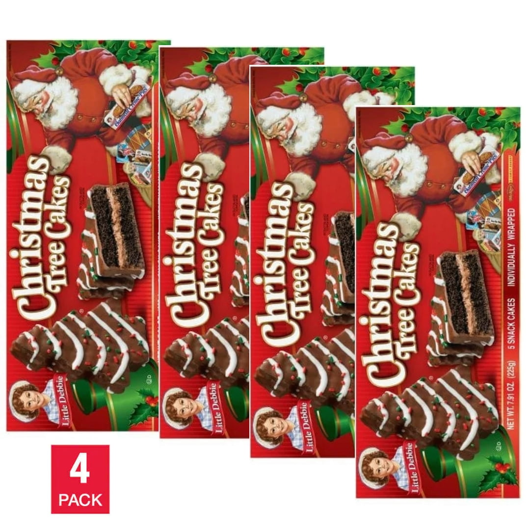 Little Debbie® Chocolate Christmas Tree Snack Cakes pack of 4 - Walmart.com