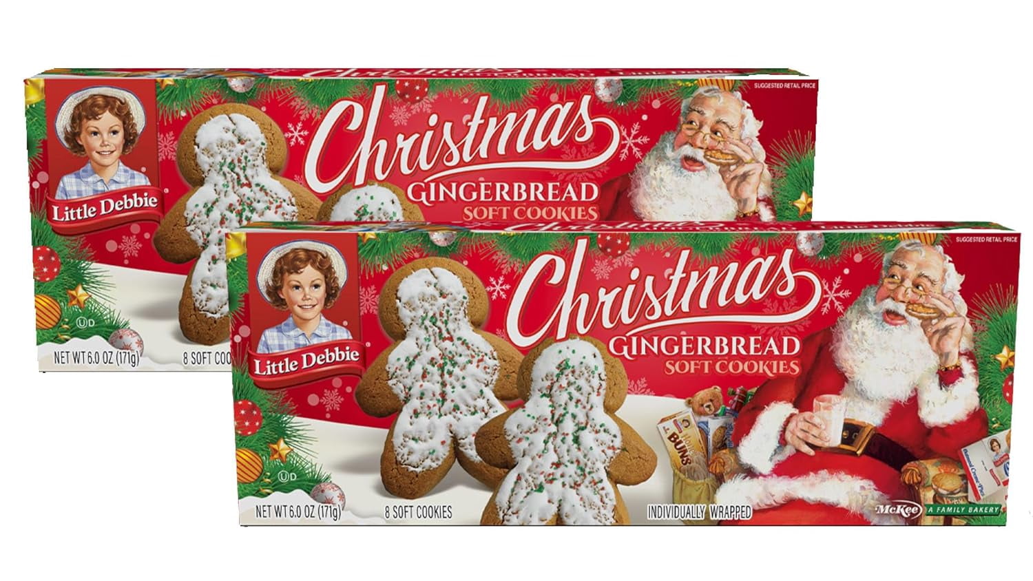 Little Debbie Christmas | 4 Mints (Gingerbread Cookies) - Walmart.com