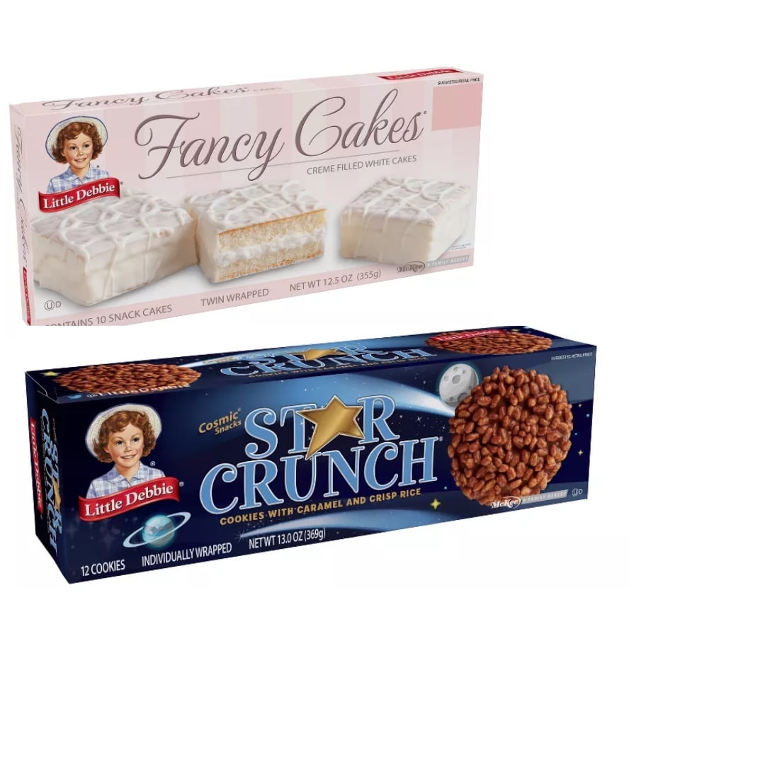 Little Debbie Comnbo: Fancy Cakes & Star Crunch Cosmic Cookie Pack ...
