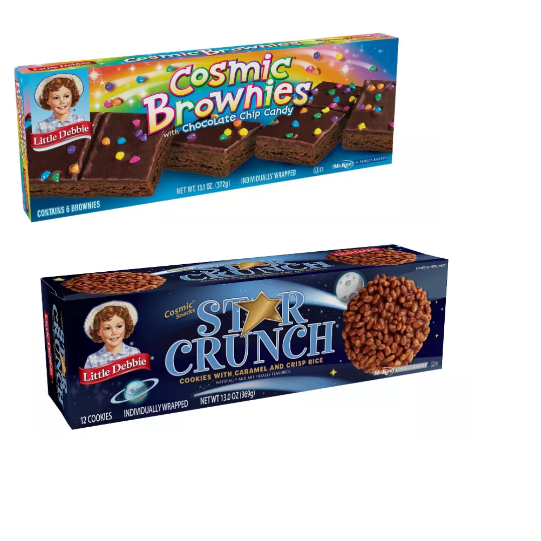 Little Debbie® Cosmic® Brownies, 13 oz + Little Debbie® Star Crunch ...