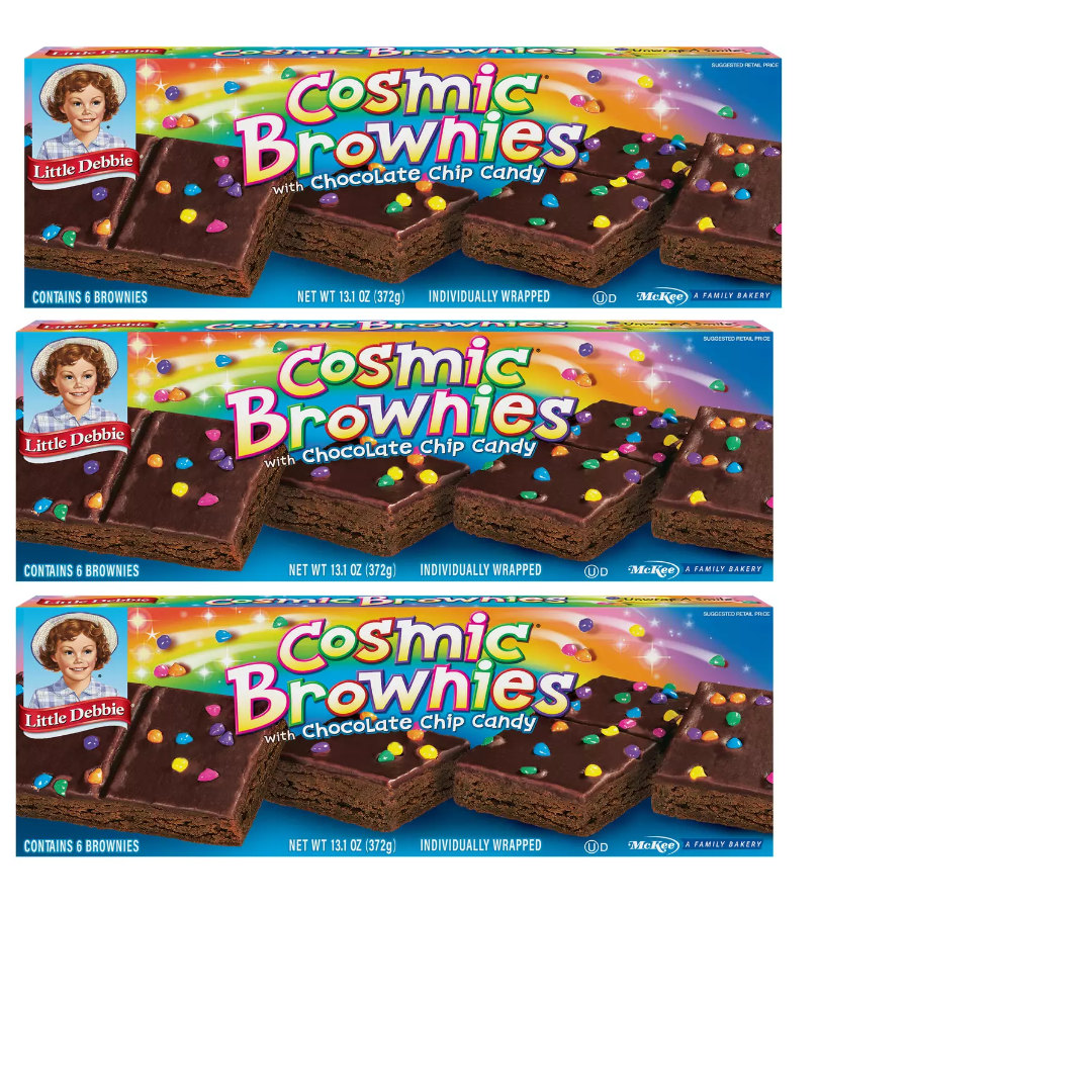 Little Debbie Cosmic Brownies, 6 ct pack of 3, Cosmic Brownies, Little Debbie Brownies, Snack ...