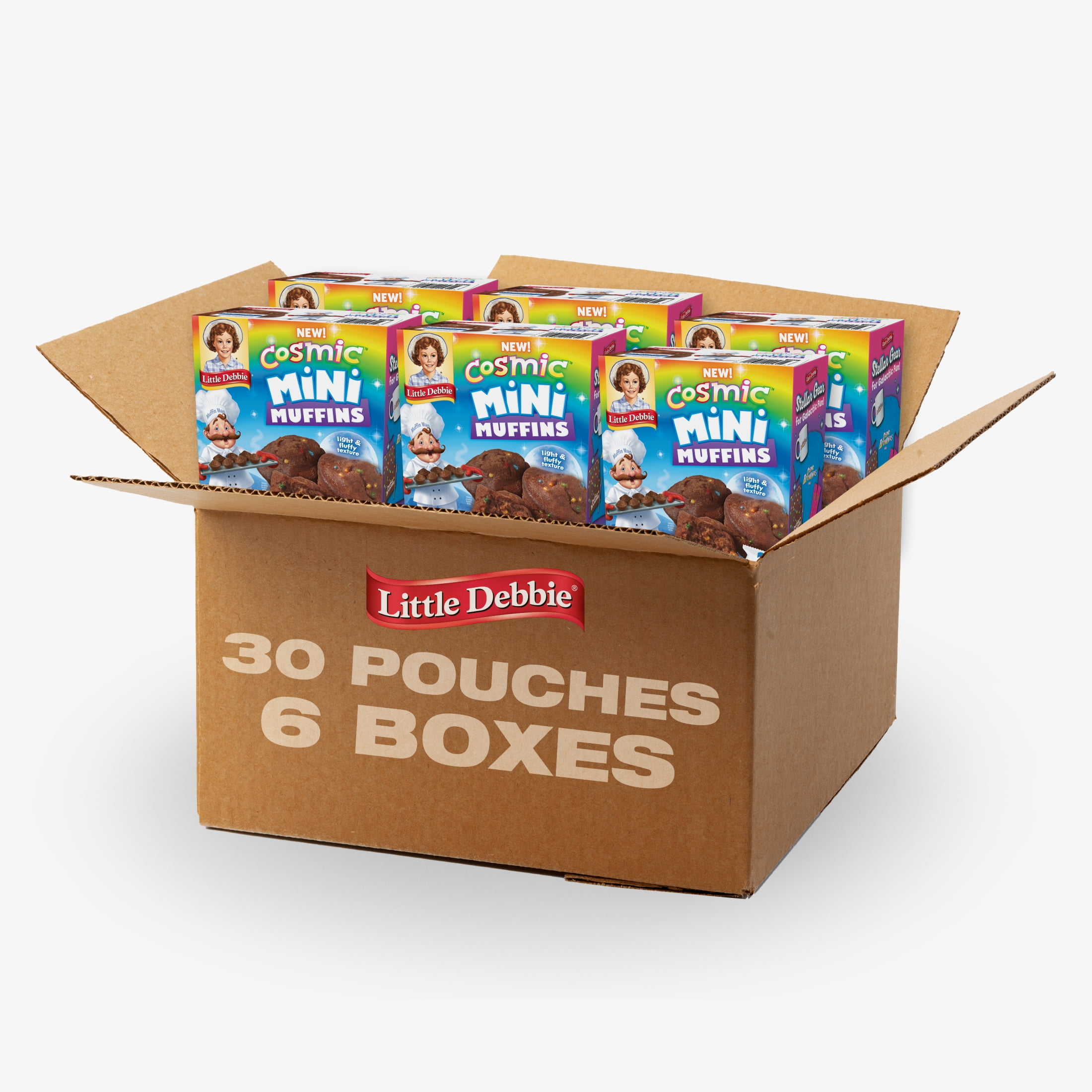 Little Debbie Cosmic Mini Muffins, 30 Pouches (6 Boxes) - Walmart.com