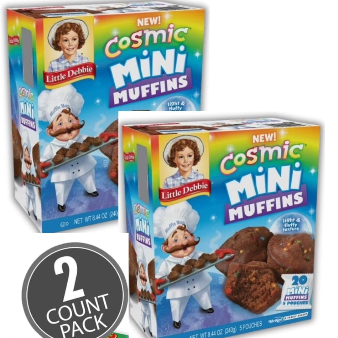 Little Debbie Cosmic Mini Muffins, 8.44 oz pack of 2 - Walmart.com