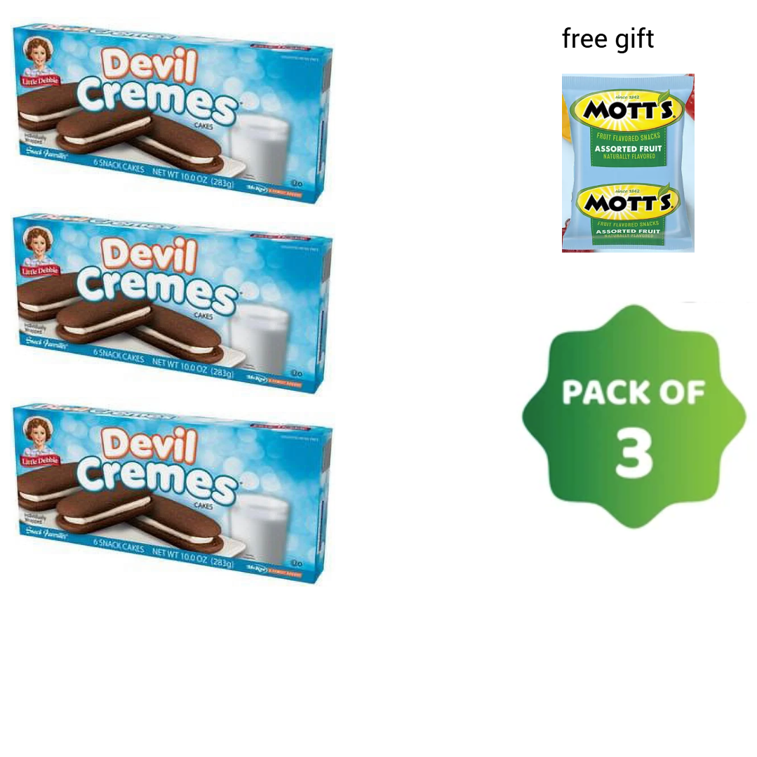 Little Debbie Devil Cream Cakes - 10oz pack of 3 - Walmart.com
