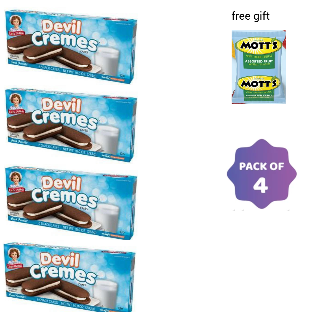 Little Debbie Devil Cream Cakes - 10oz pack of 4 - Walmart.com
