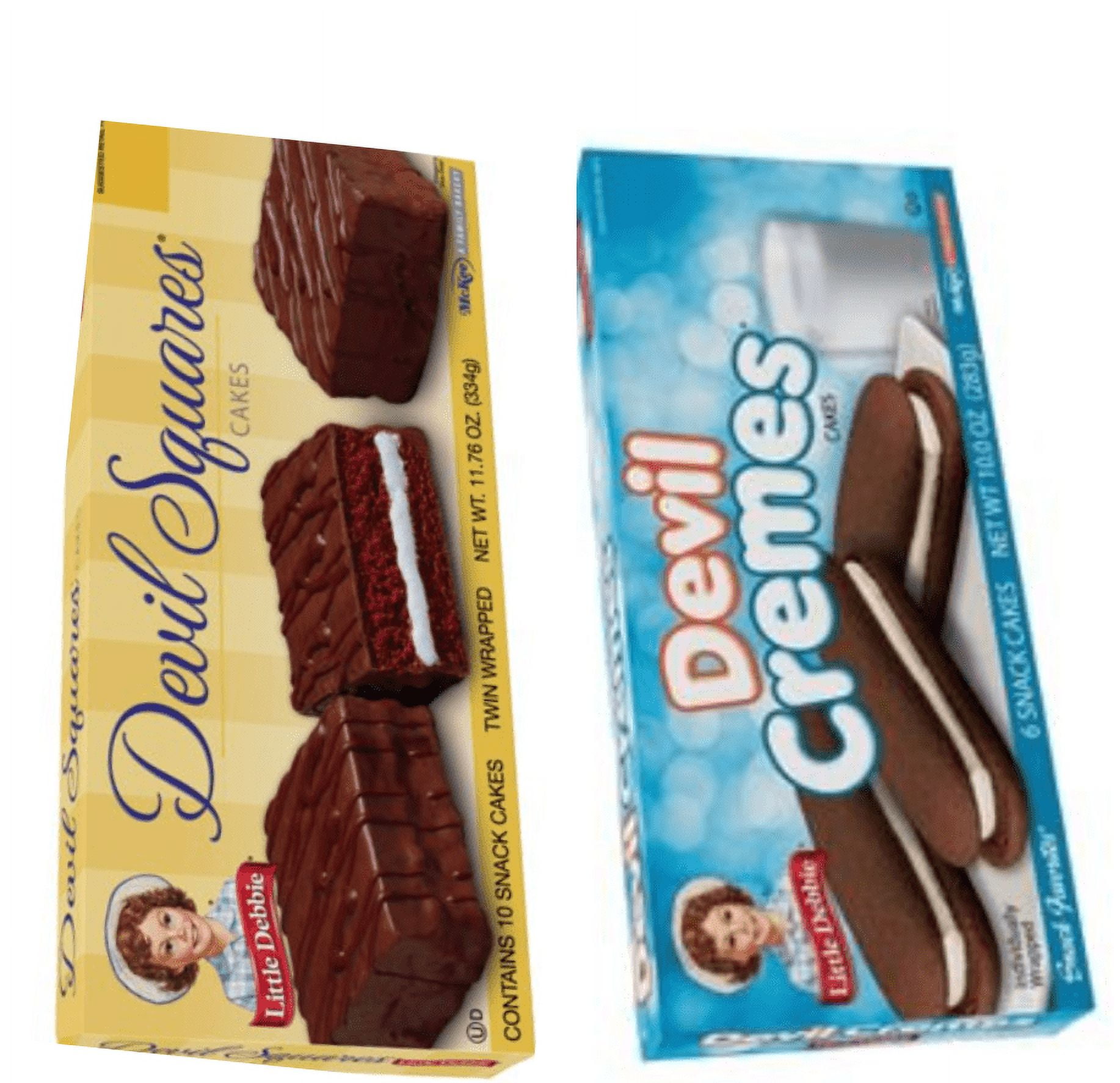 Little Debbie Devil Cream, Devil and Squares Cakes Individual wrapped ...