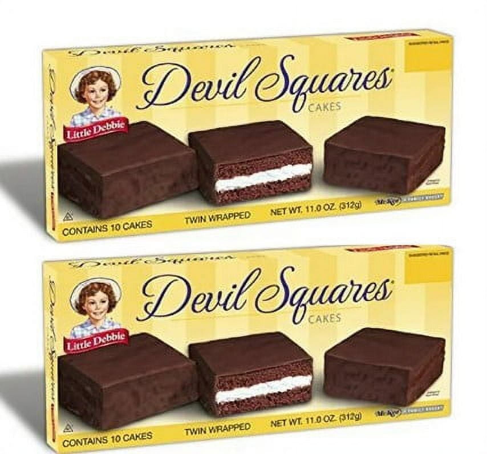 Little Debbie Devil Squares Cakes, 10 ct, 11.76 oz pack of 2 - Walmart.com