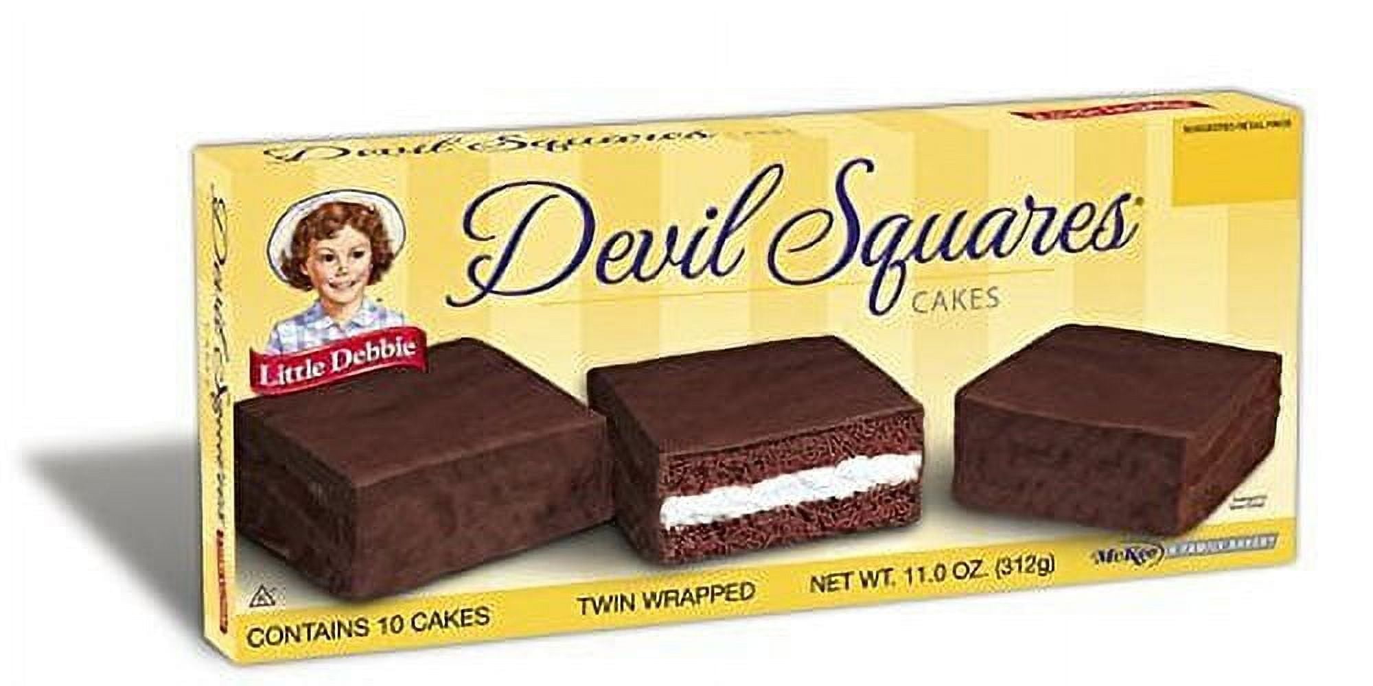 Little Debbie Devil Squares Cakes, 10 ct, 11.76 oz - Walmart.com