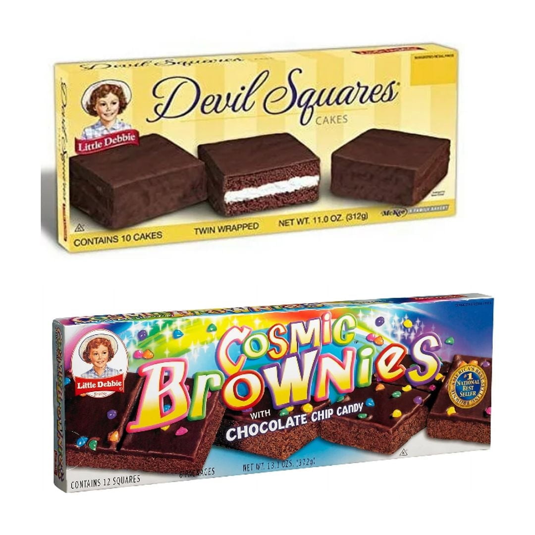 Little Debbie Devil Squares & Cosmic Brownies Combo, 10 ct + 13 oz ...