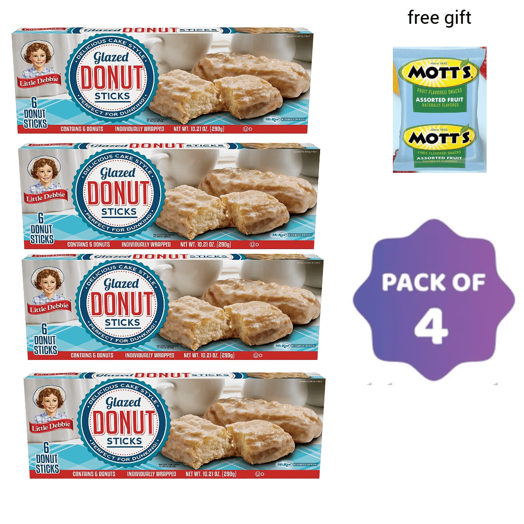 Little Debbie Donut Sticks 6 Individually Wrapped Snack Cakes, 10 Oz ...