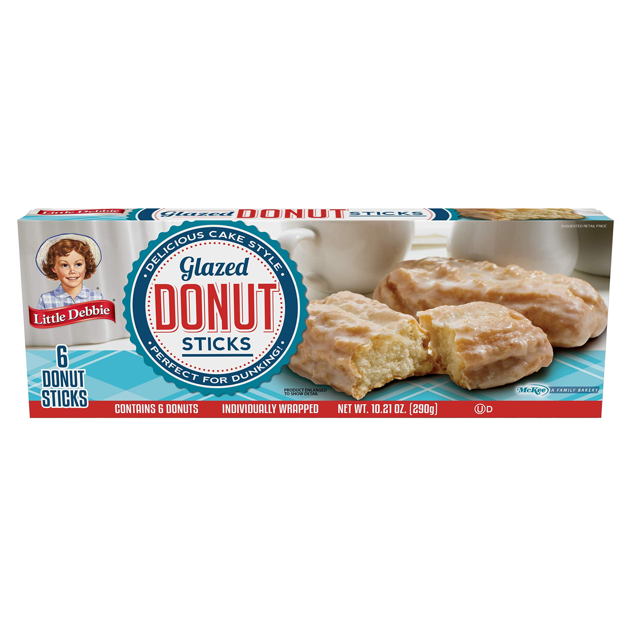 Little Debbie Donut Sticks 6 Individually Wrapped Snack Cakes, 10 Oz ...