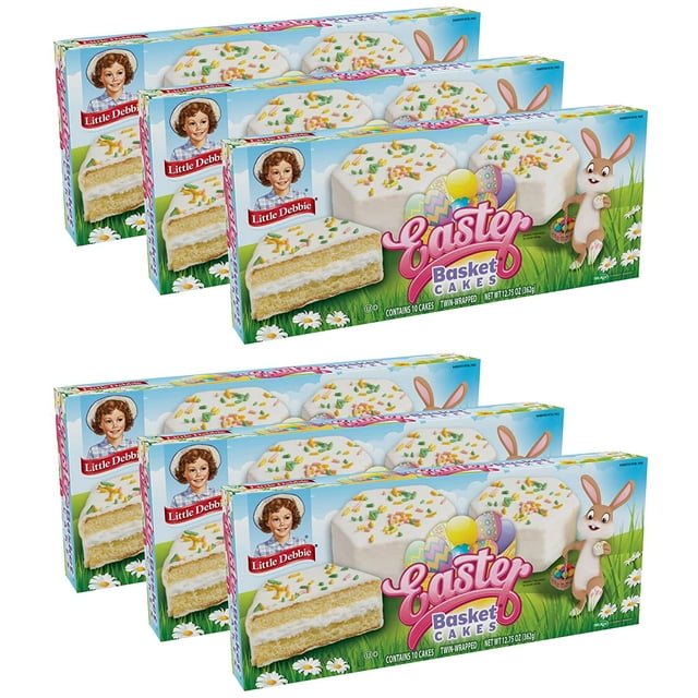 Little Debbie Easter Basket Vanilla Cakes (6 boxes) - Walmart.com