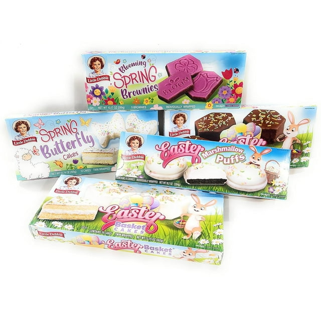 Little Debbie Bakery Sweet Treats - Easter Snack Cakes Variety Set, 5 ...