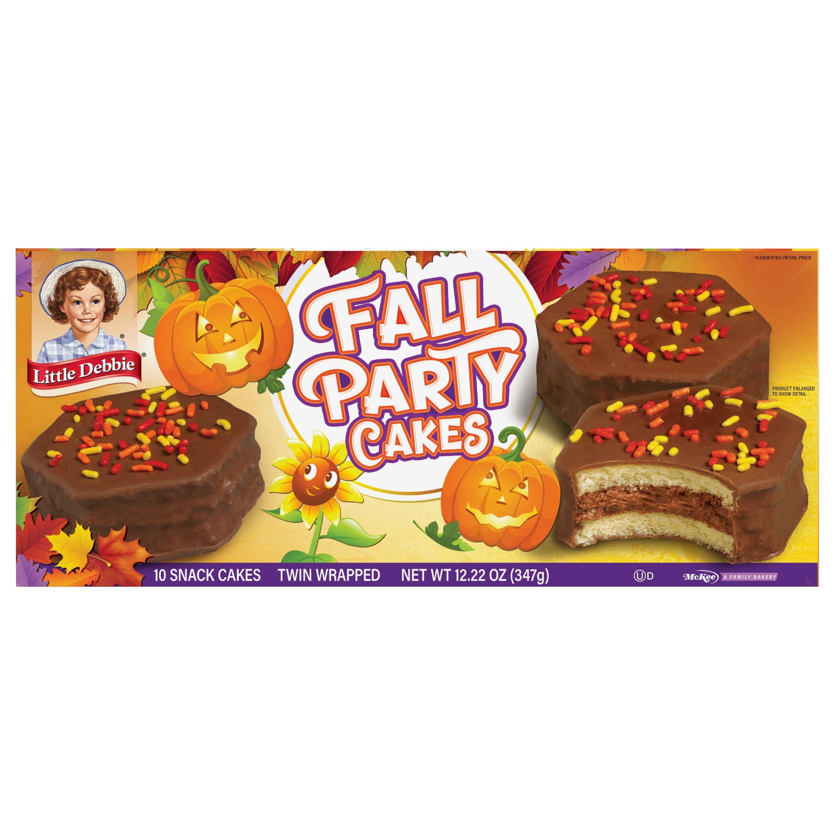 Little Debbie Harvest Autumn Holiday Fall Party Chocolate Snack Cakes ...