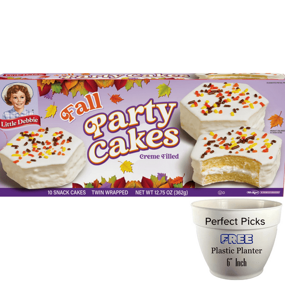 Little Debbie Fall Party Vanilla Snack Cakes, 12.75 oz (10 count ...
