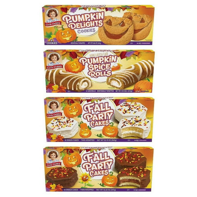 Little Debbie Autumn Bakery Snack: Pumpkin Delights Cookies, Pumpkin ...