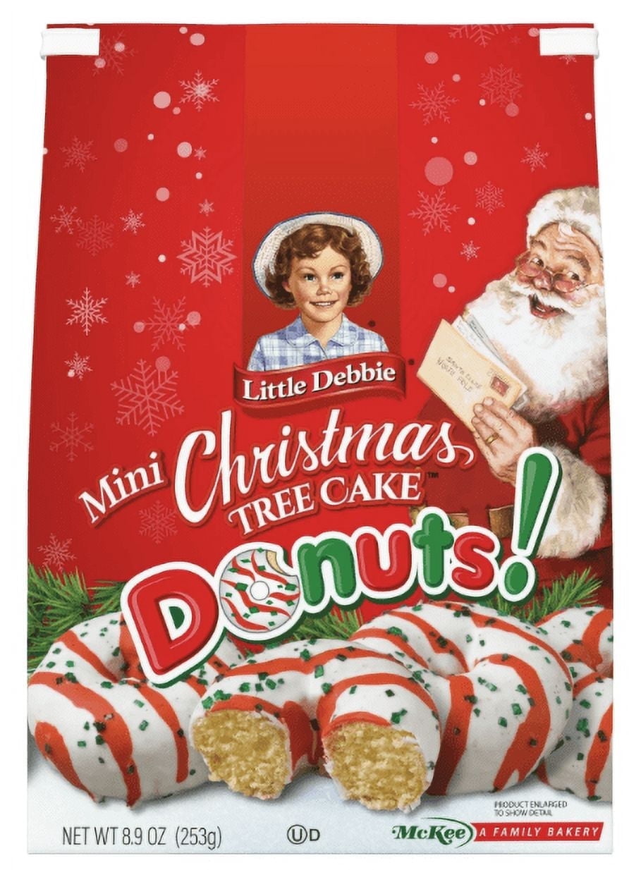 Little Debbie Family Pack Christmas Tree Mini Donuts (bagged) (pack of ...