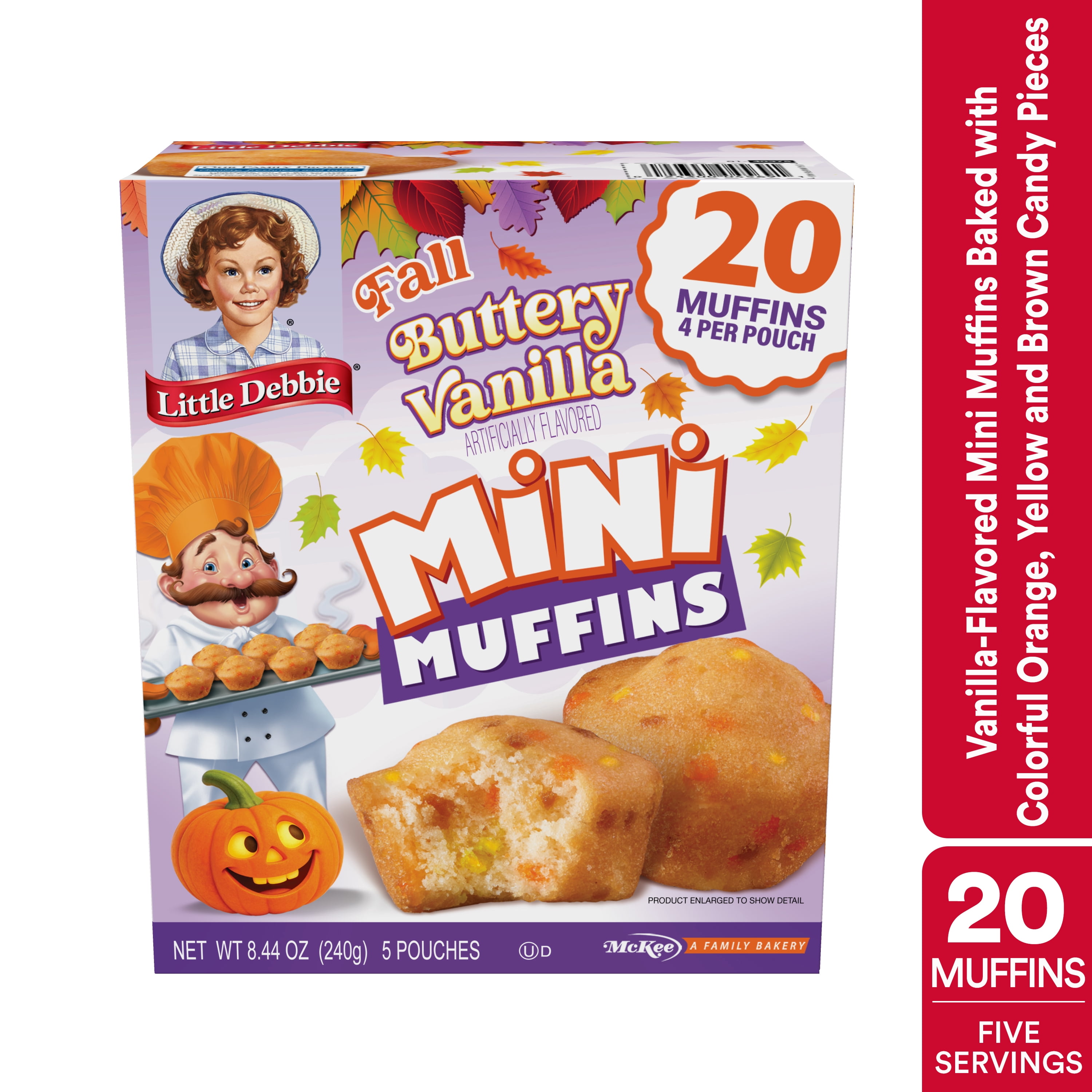 Little Debbie Family Pack Fall Mini Muffins (Buttery Vanilla) - Walmart.com