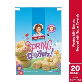 Delicious Donut Packs Featuring Frosted Glazed and Powdered Varieties