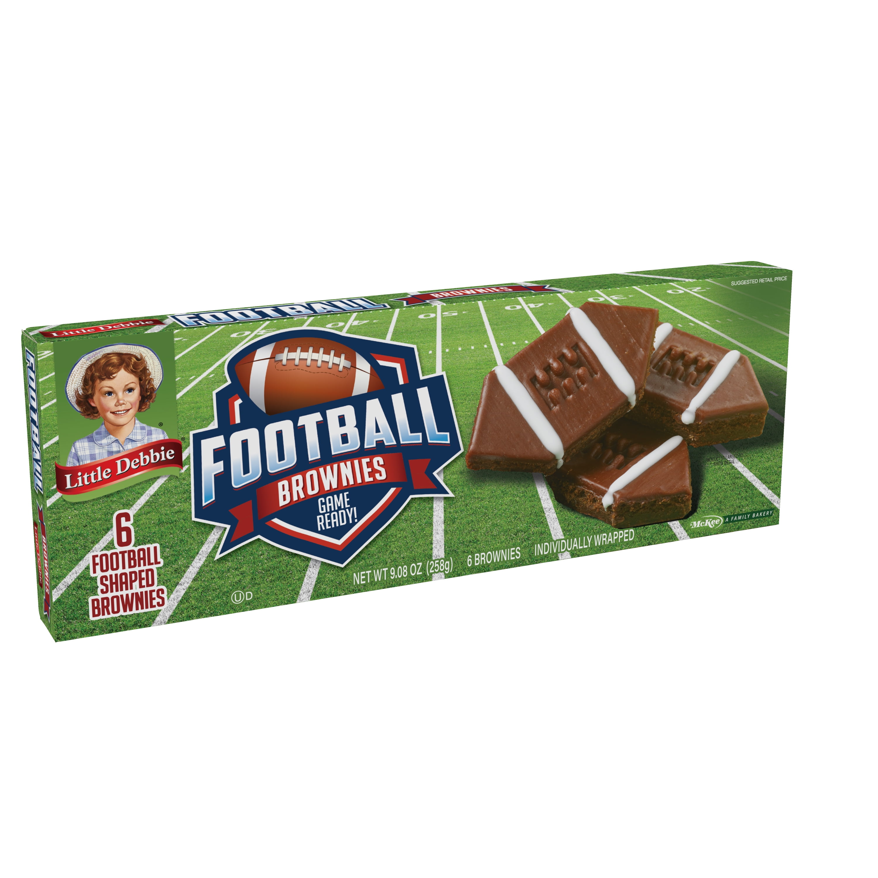 Little Debbie Football Brownies, 6 Count, 9.08 oz - Walmart.com