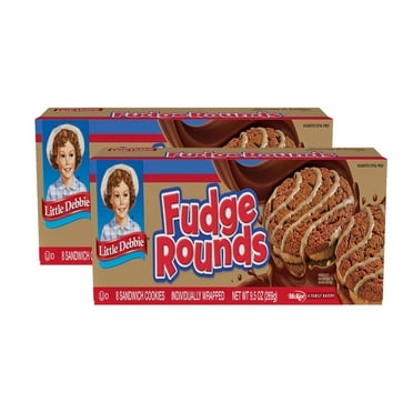 Little Debbie Fudge Round Mini Donuts, 8.82 OZ Bag (Pack of 2 ...