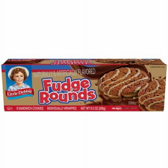 Little Debbie Fudge Rounds Sandwich Cookies Family Pack-8 ct / 9.5 oz ...