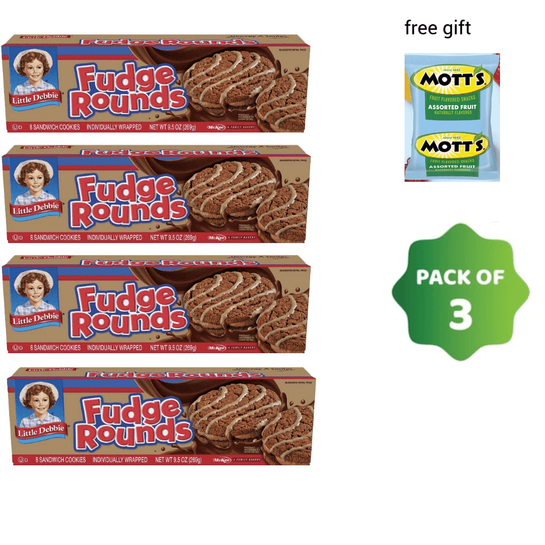 Little Debbie Fudge Rounds (8pk/9.5oz) - Soft, fudgy chocolate cakes ...