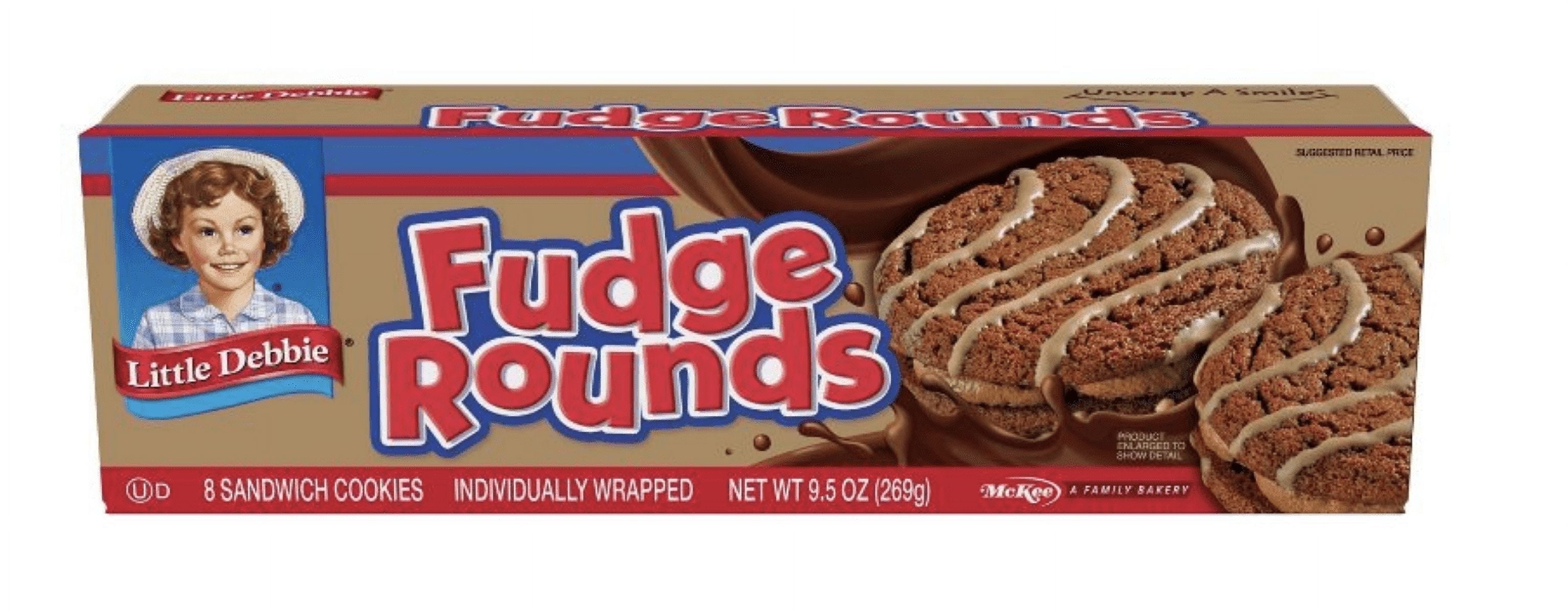 Little Debbie Fudge Rounds (8pk/9.5oz) - Soft, fudgy chocolate cakes ...