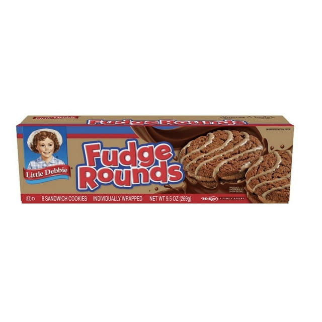 Little Debbie Fudge Rounds (8pk/9.5oz) - Soft, fudgy chocolate cakes ...