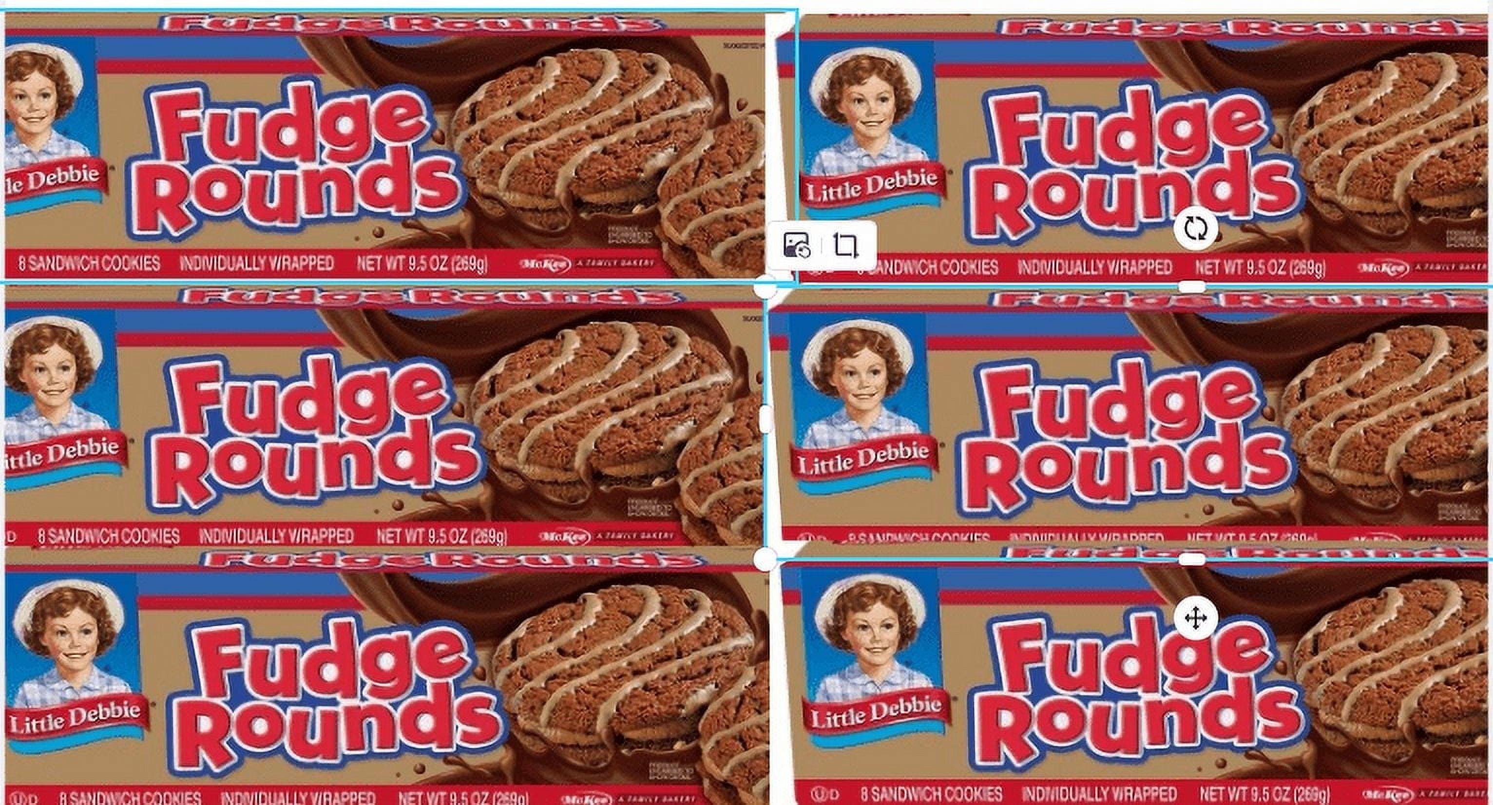 Little Debbie Fudge Rounds - 8pk/9.5oz pack of 6 - Walmart.com
