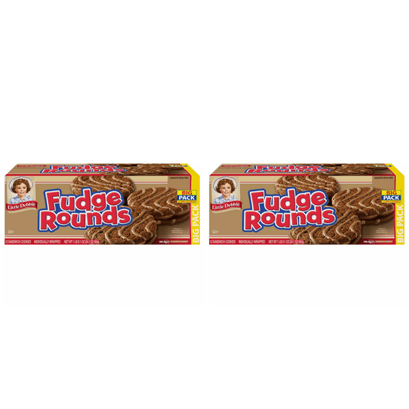 Little Debbie Fudge Rounds - Big Pack, 12 ct pack of 2 - Walmart.com