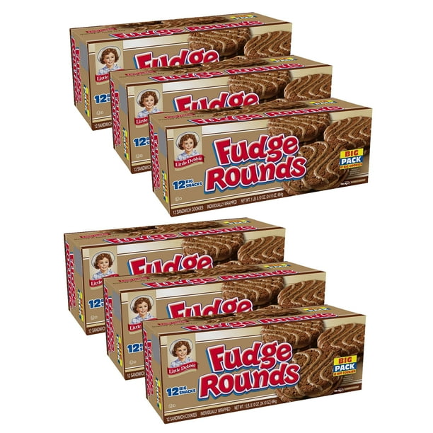 Little Debbie Fudge Rounds Big Pack, 6 Boxes - Walmart Business Supplies