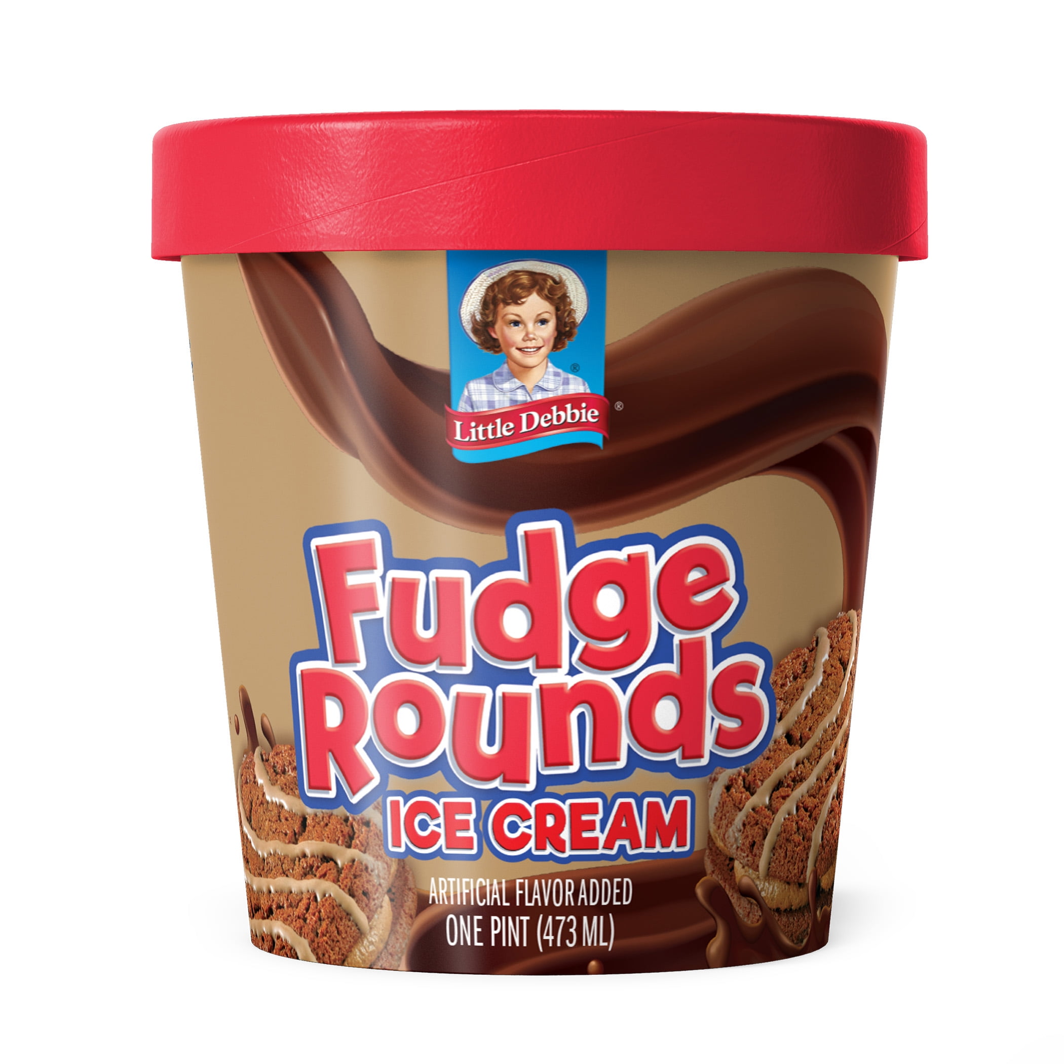Little Debbie Fudge Rounds Ice Cream Pint, 16 fl oz, 1 Count - Walmart.com