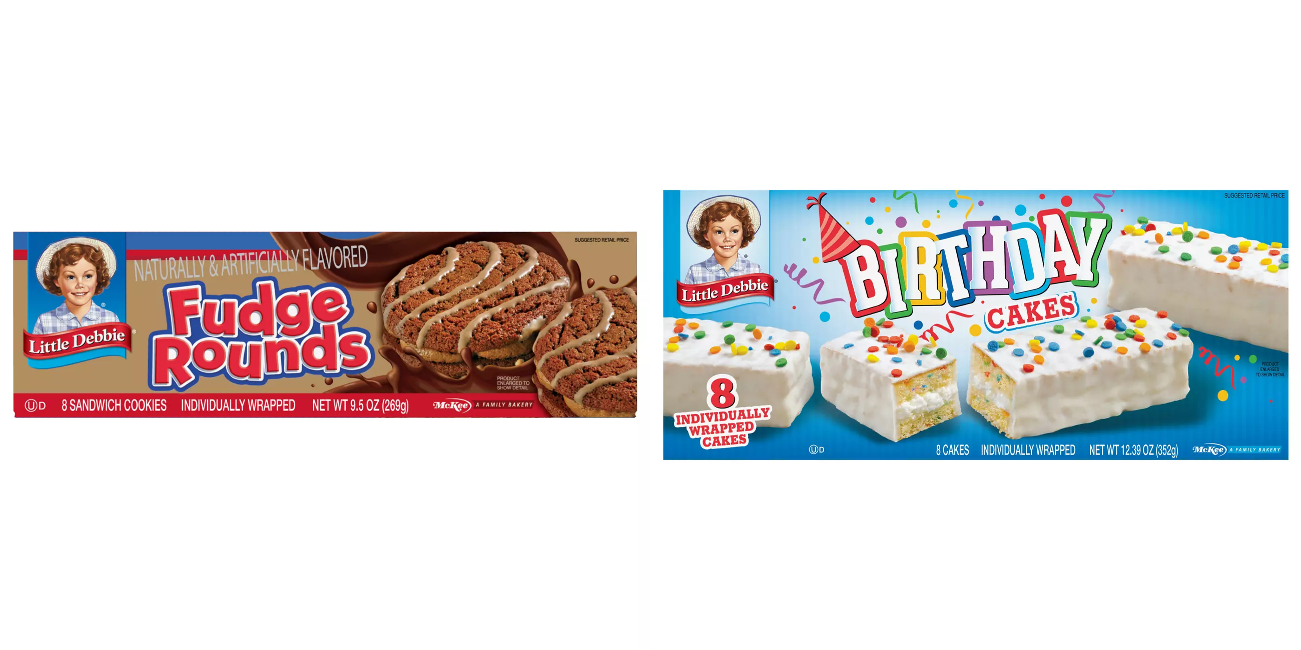 Little Debbie Fudge Rounds Sandwich Cookies, 8 ct&Little Debbie ...