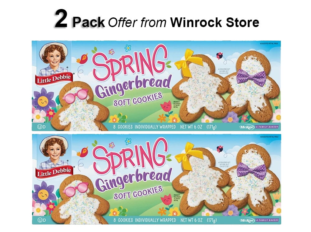 Little Debbie Gingerbread Soft Cookies 8 ct, 6.0 oz Packaging May Vary ...
