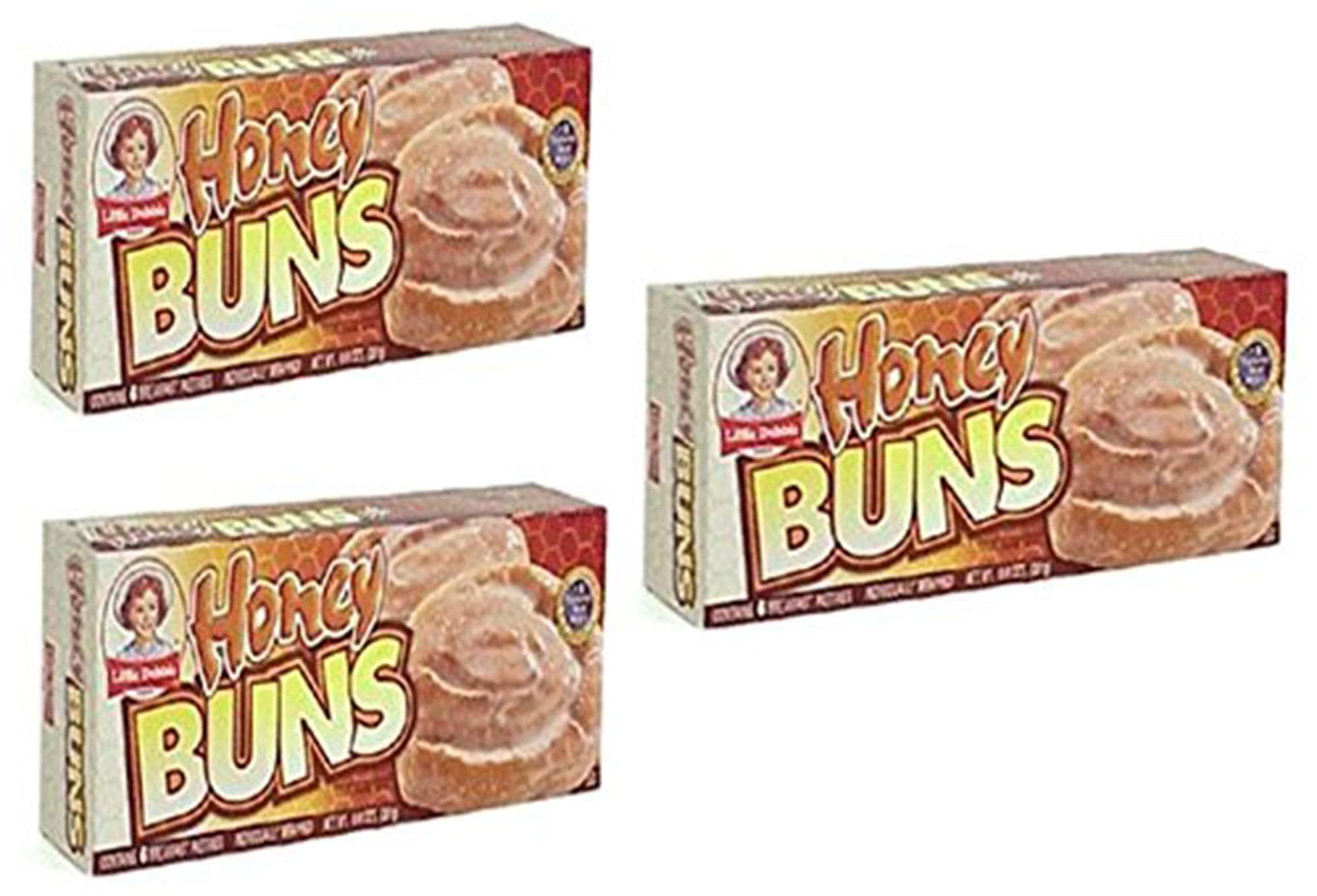 Little Debbie Honey Buns, 3 Boxes, 18 Pack, Portable Breakfast Snack - Walmart.com