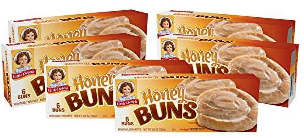 Little Debbie Honey Buns, 36 Individually Wrapped Breakfast Pastries (6 ...