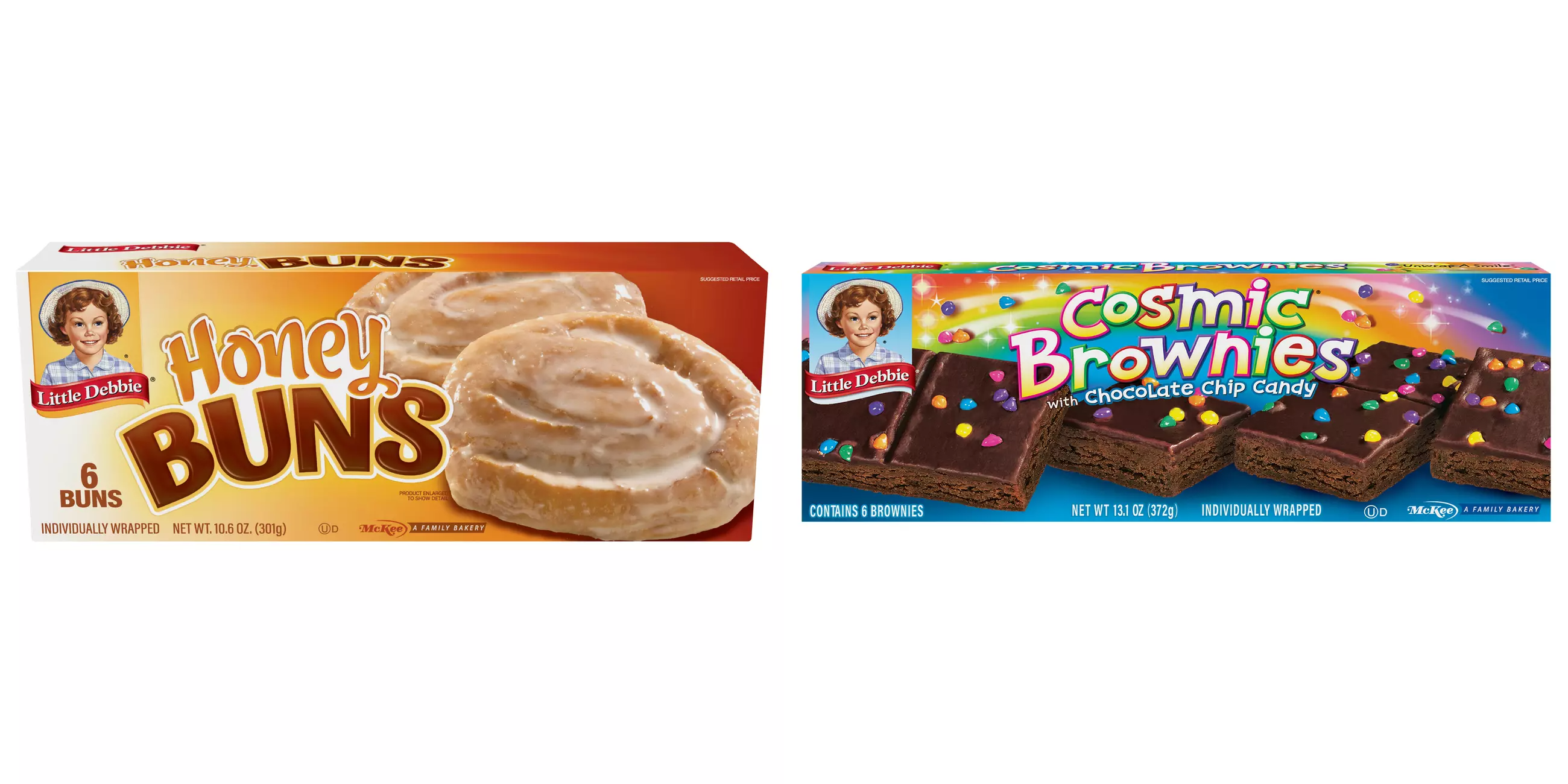 Little Debbie Honey Buns Breakfast Pastries, 6 ct&Little Debbie Cosmic ...