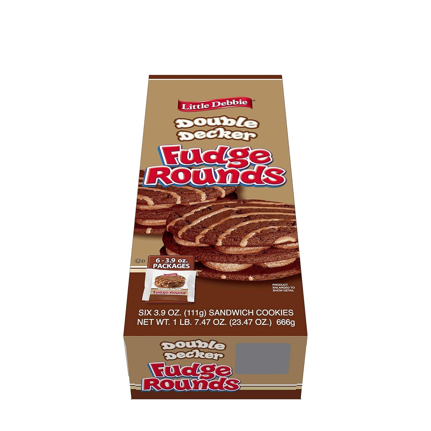 Little Debbie Large Sized Double Decker Rounds, Individually Wrapped ...