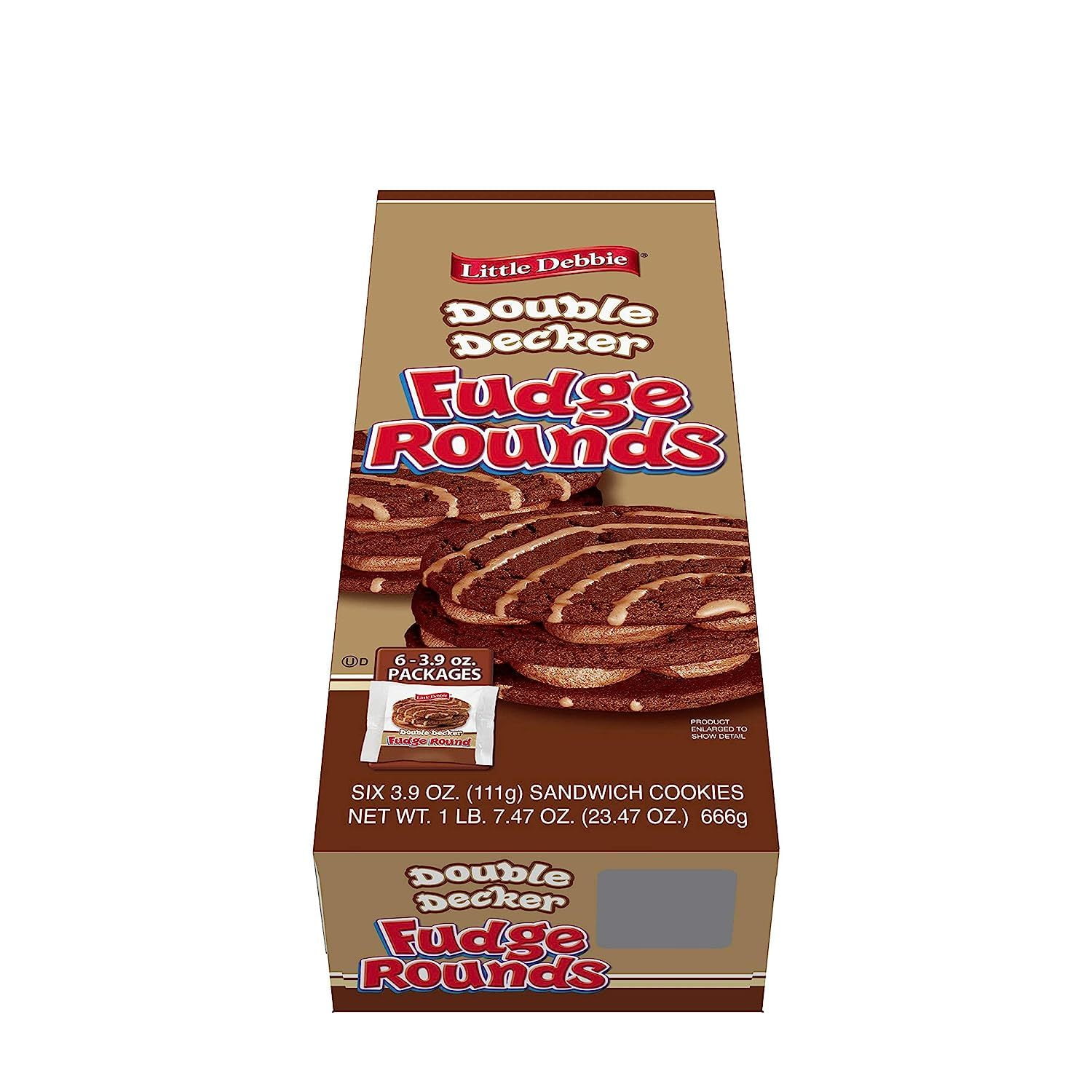 Little Debbie Large Sized Double Decker Rounds, Individually Wrapped ...