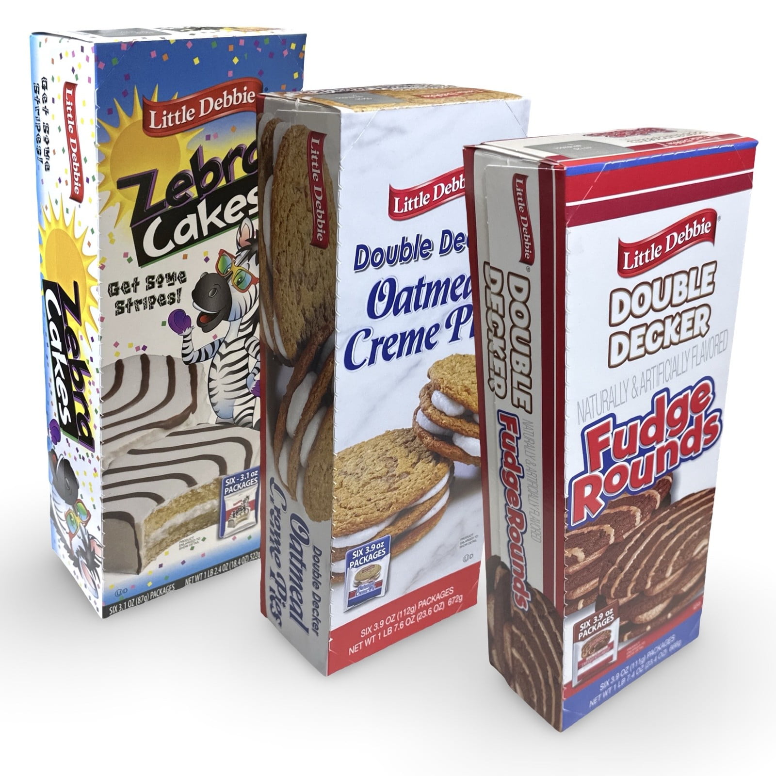 Little Debbie Mega Sized Cakes Combo Packs | Includes: Oatmeal Double ...