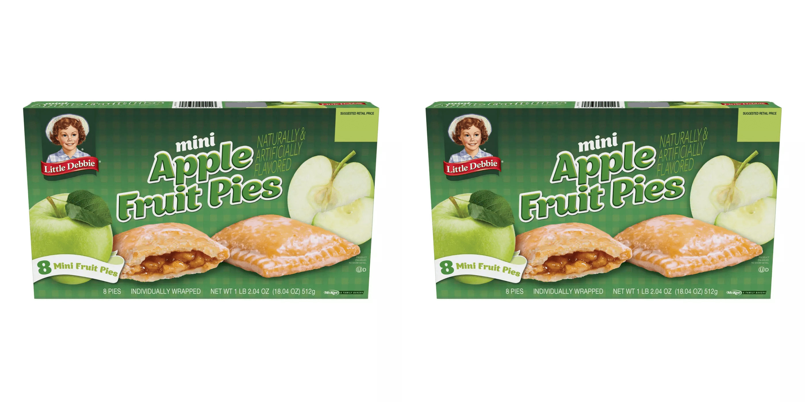 Little Debbie Mini Apple Fruit Pies, 8 ct pack of 2 - Walmart.com