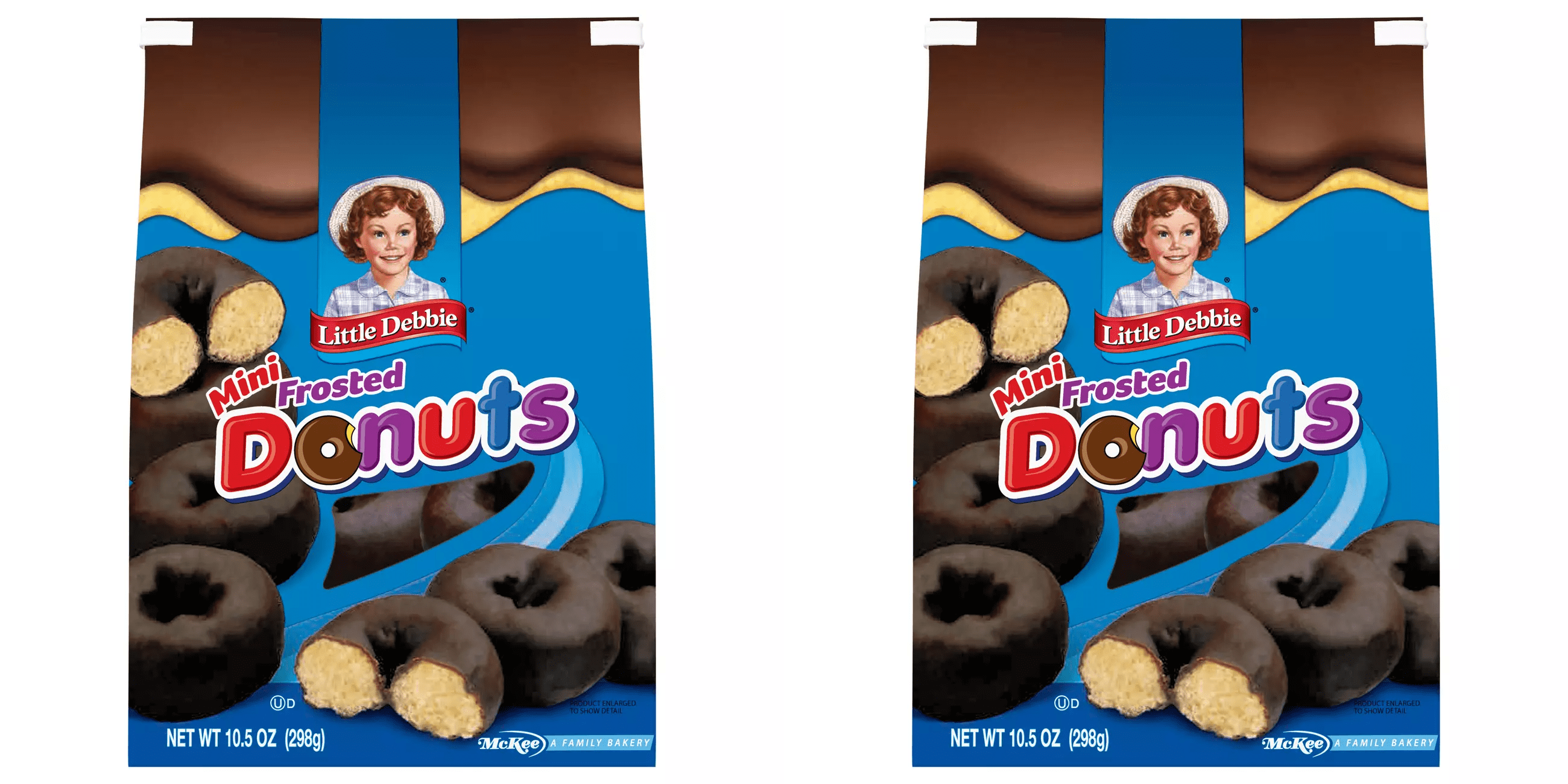 Little Debbie Mini Frosted Donuts, 10.5 oz pack of 2 - Walmart.com