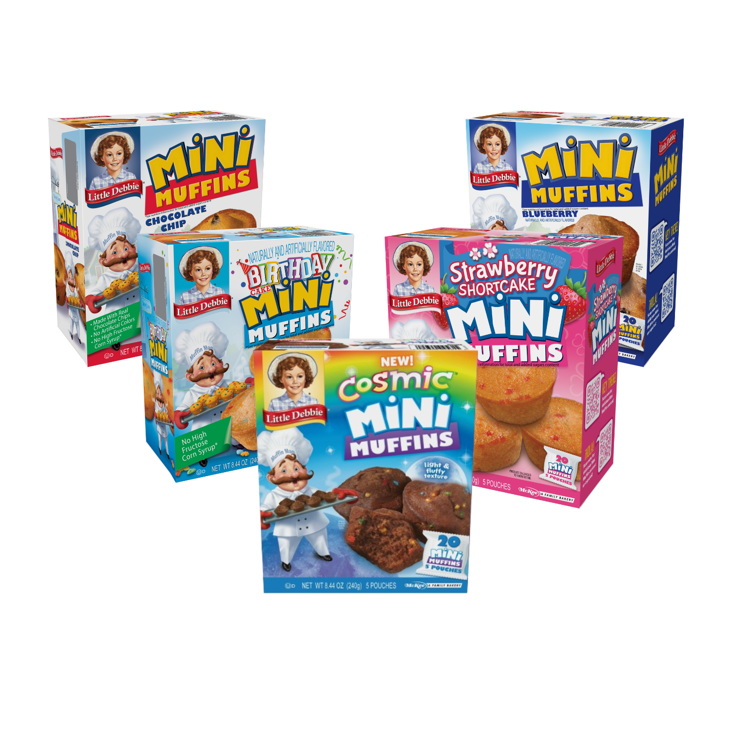 Little Debbie Mini Muffins & Brownies - Variety Bundle: Birthday ...