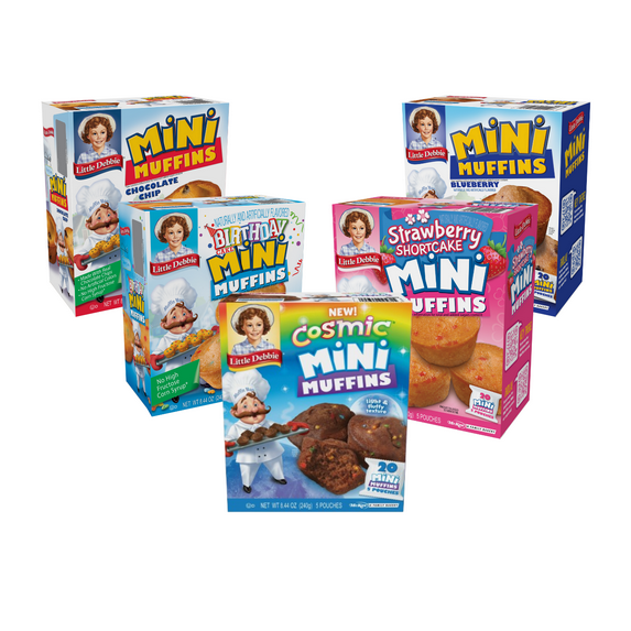 Little Debbie Mini Muffins & Brownies - Variety Bundle: Birthday ...