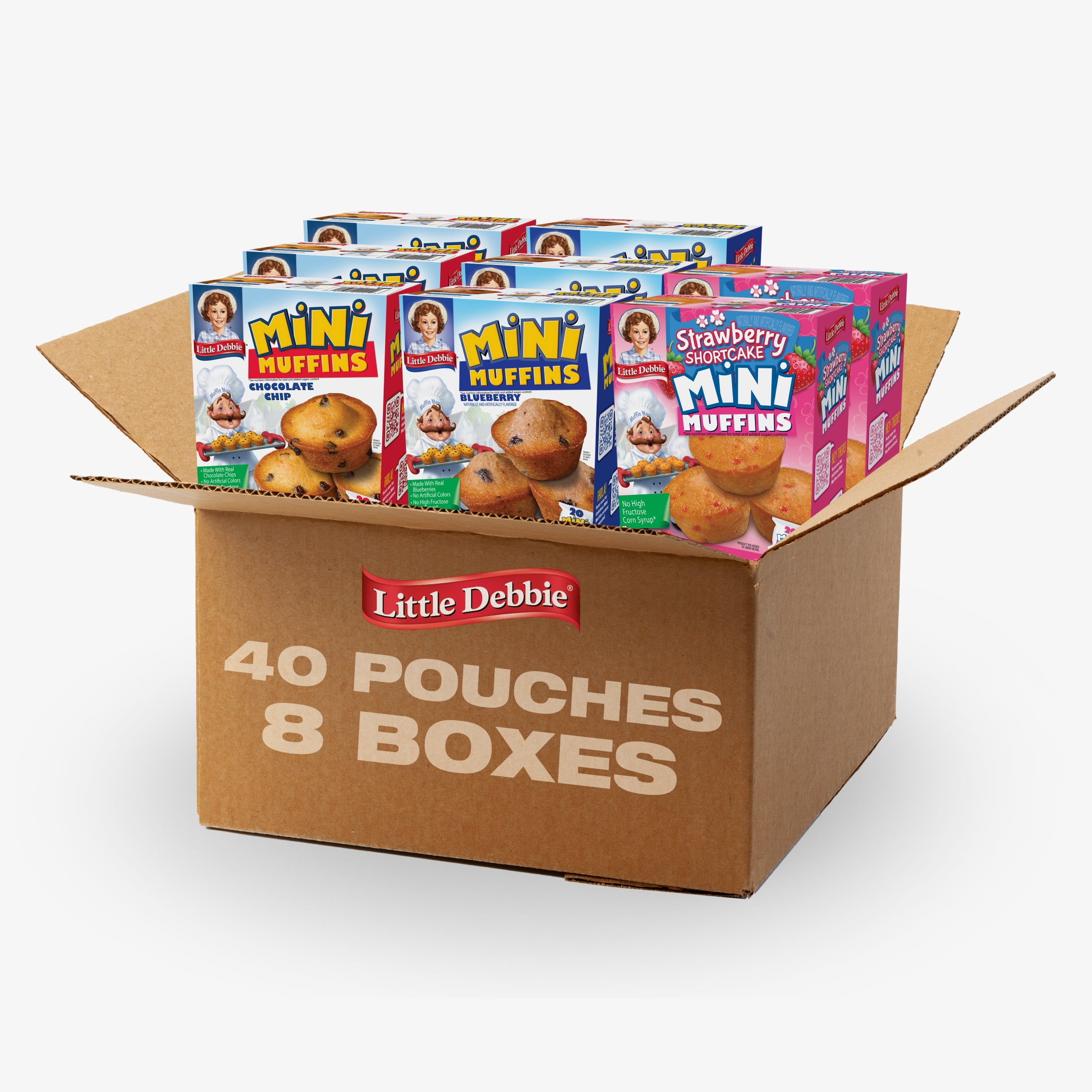 Little Debbie Mini Muffin Variety Pack – Blueberry, Chocolate Chip, and ...