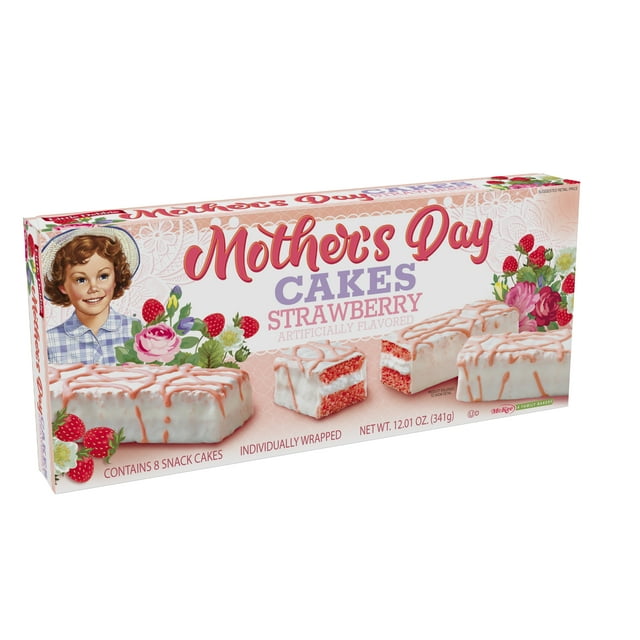 Little Debbie Strawberry Finger Cakes with Creme Filling, White Icing ...